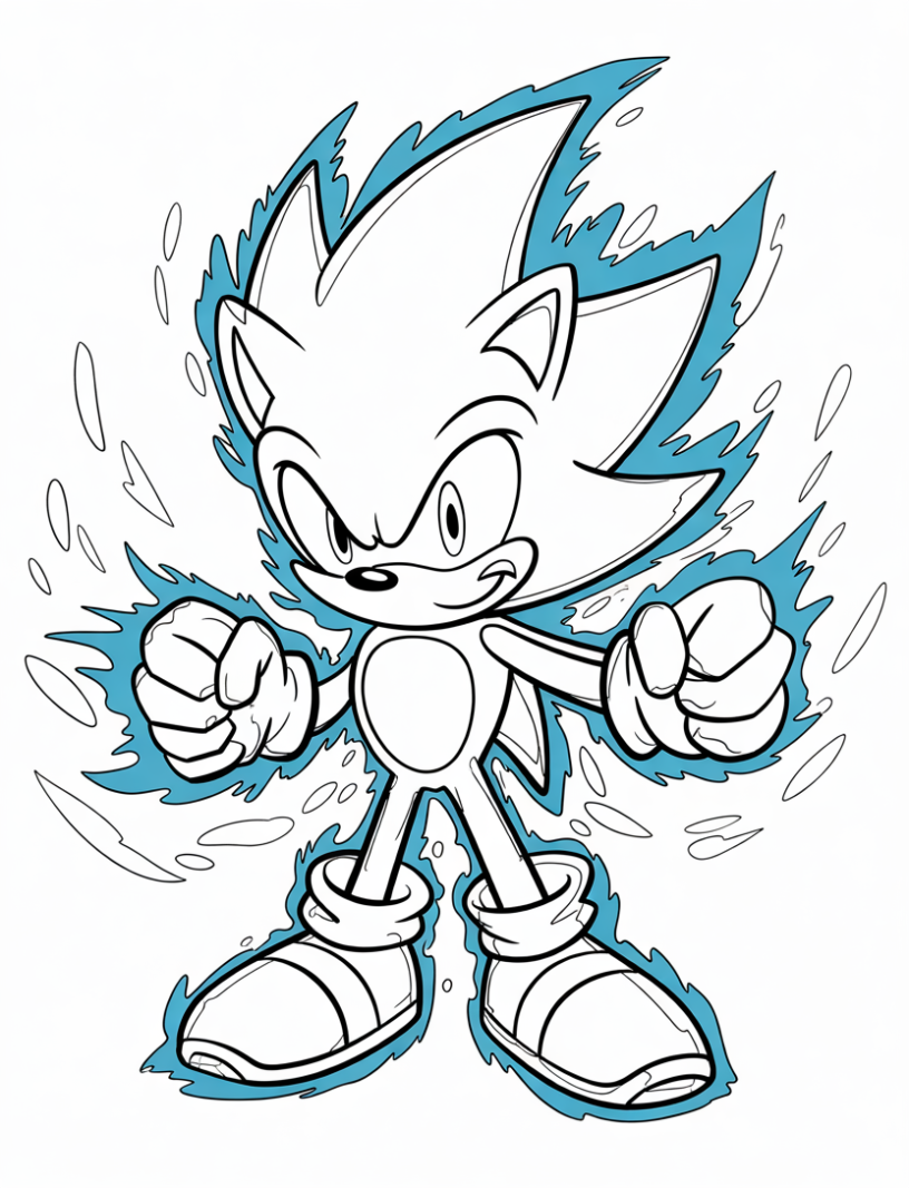 Super Sonic Coloring Pages – 50+ Free PDFs Downloads