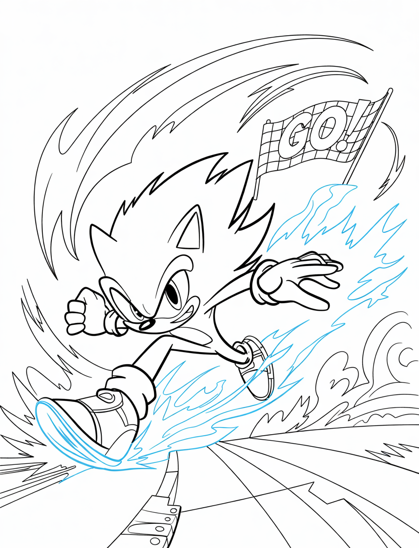 Super Sonic Coloring Pages – 50+ Free PDFs Downloads
