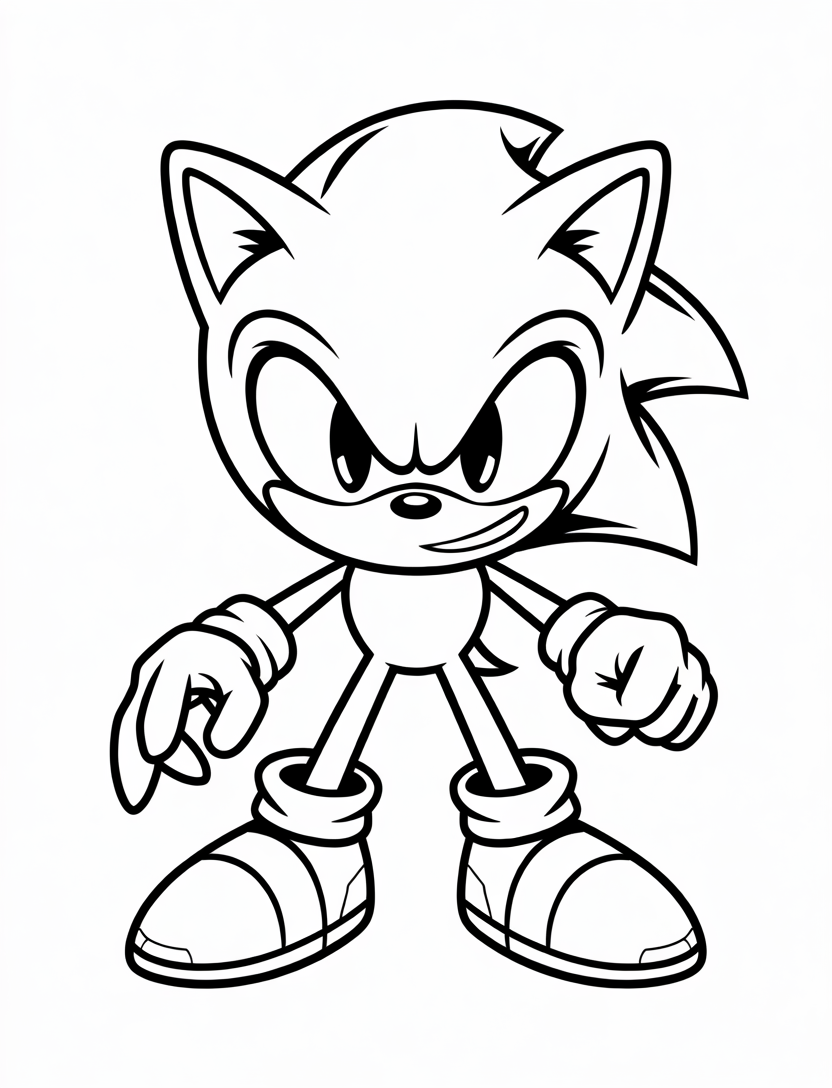 Sonic Exe Coloring Pages PDF – 100% Free Print