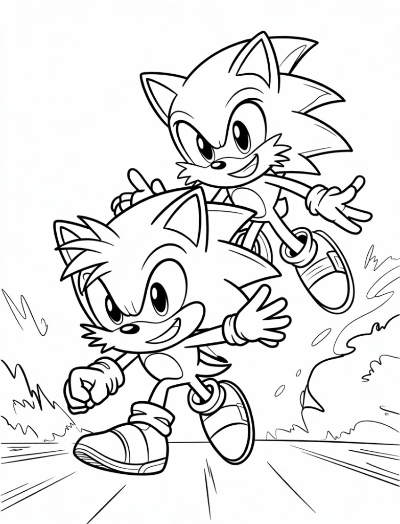 Sonic the Hedgehog 2 Coloring Pages – Free PDF 2025
