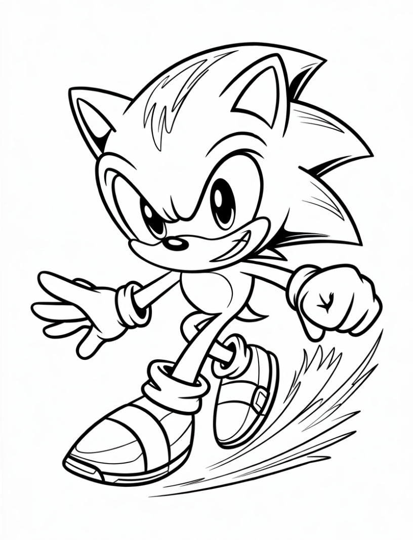 Sonic The Hedgehog Coloring Pages (Free PDF Printables)