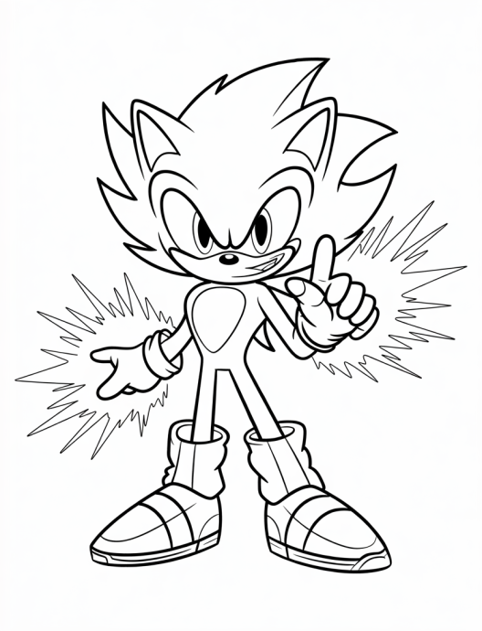 Super Sonic Coloring Pages – 50+ Free PDFs Downloads