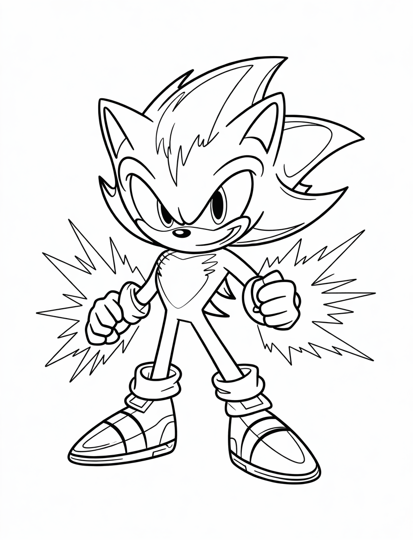 Super Sonic Coloring Pages – 50+ Free PDFs Downloads