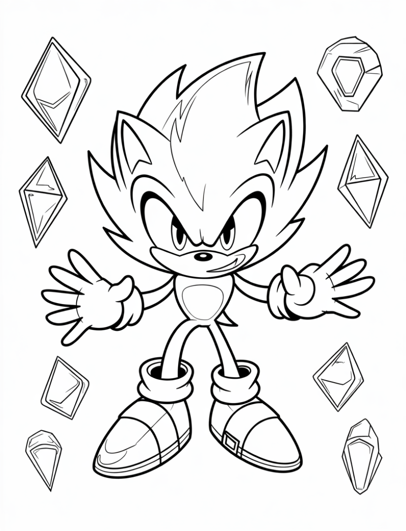Super Sonic Coloring Pages – 50+ Free PDFs Downloads